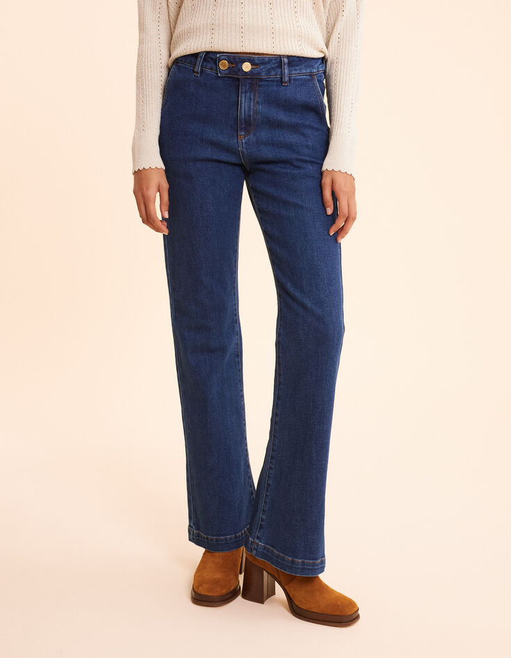 Jean flare bleu authentique I.Code
