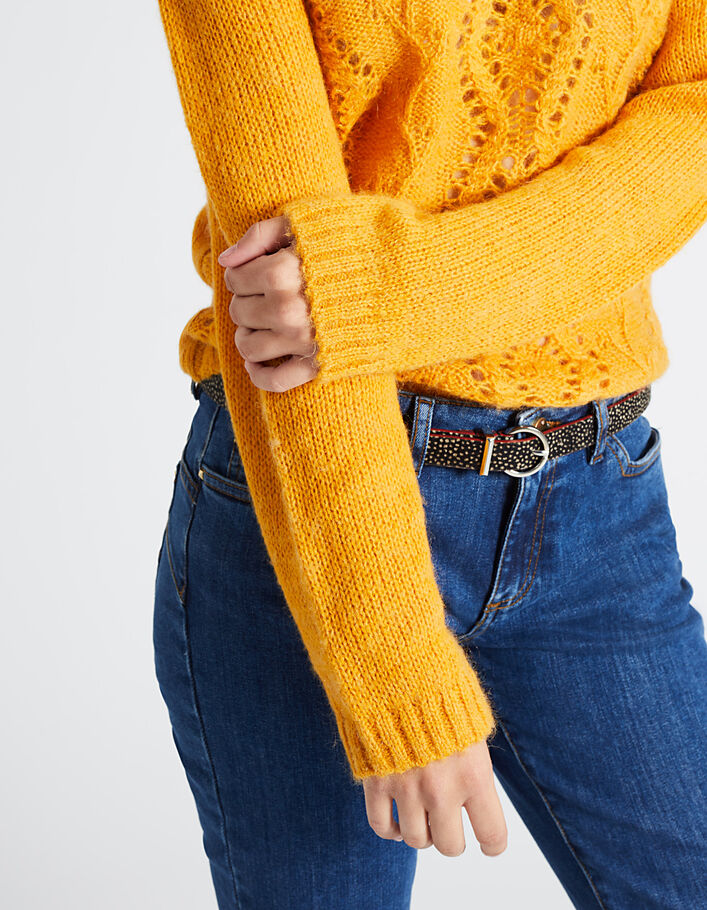 Pull jaune femme I.Code