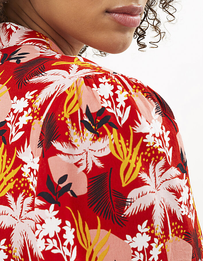 I.Code flame exotic print Ecovero® top